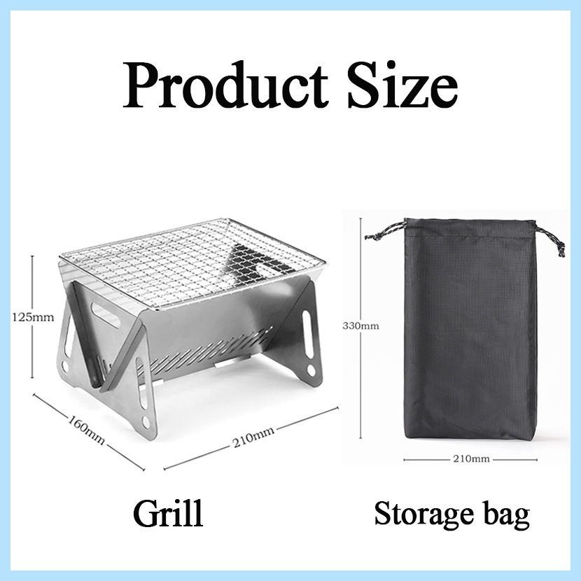 Gorilla】Outdoor Griller Foldable BBQ Grill for Home Outdoor for Camping ...