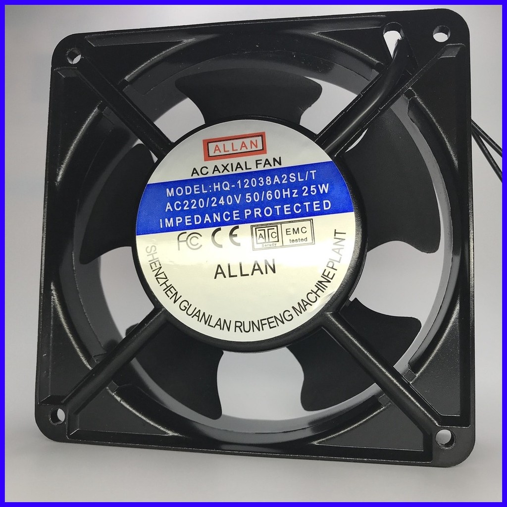 ALLAN FAN BLOWER / EXHAUST FAN HEAVY DUTY, 220v, 120mm / 12x4x12cm ...