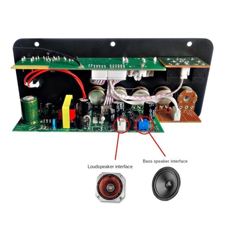 Fiber Input Amplifier 900W 12V24V220V Digital Bluetooth Stereo D50 ...