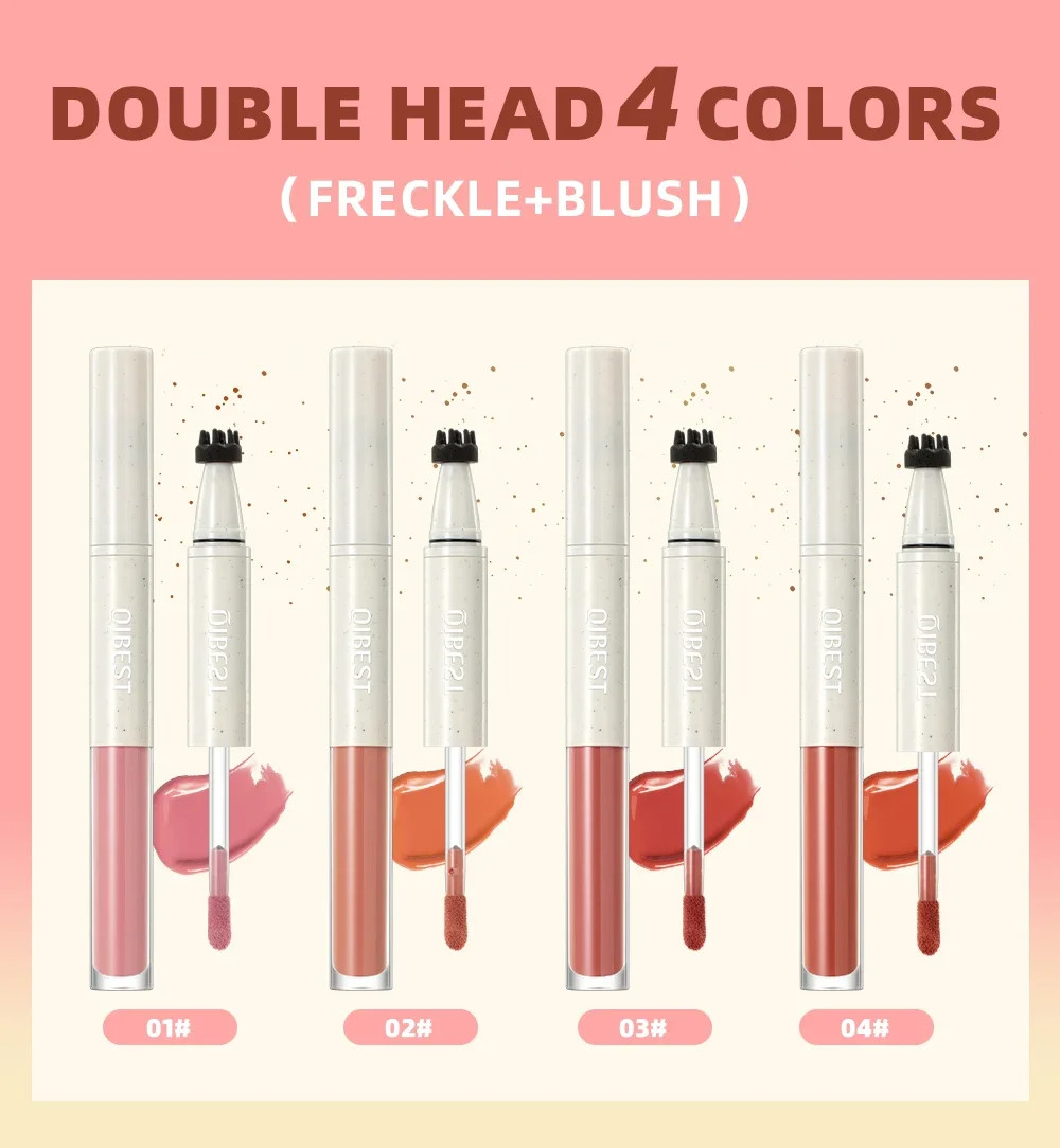 2-In-1 Lifelike Freckle Stamp Pen Liquid Blush Stick Cosmetics Long ...