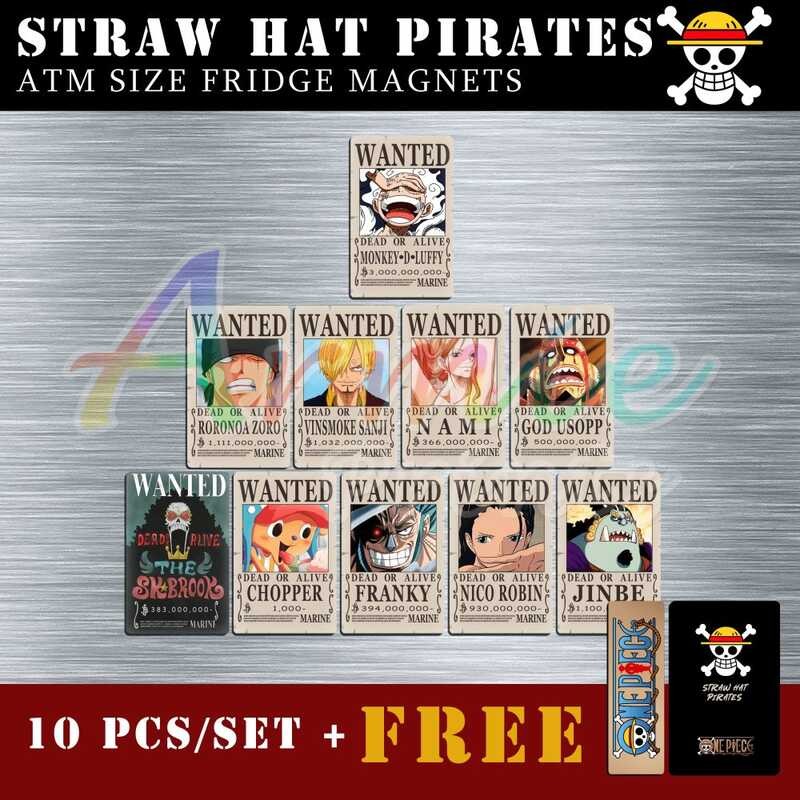 One Piece WANTED Posters (Updated Bounty) And Marine Posters ATM Size ...