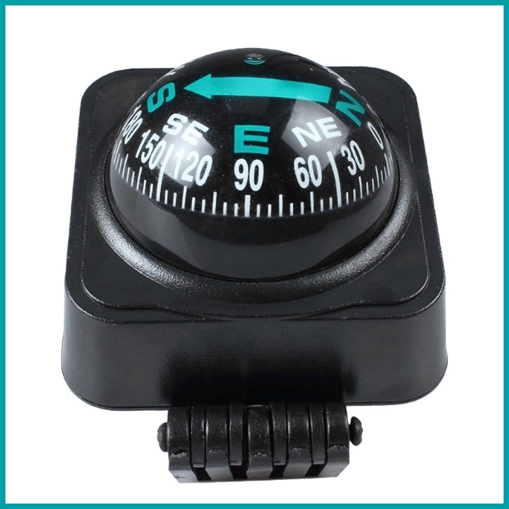 ∠ ﹍ Car Compass Adjustable Dashboard Navigation Compass Outdoor Hiking ...