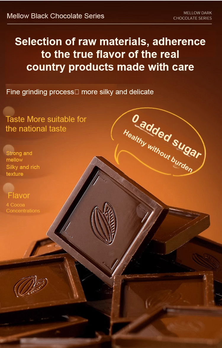 58% 85% 100% Dark Chocolate Pure Cocoa No Added Sugar Chocolate 120g ...