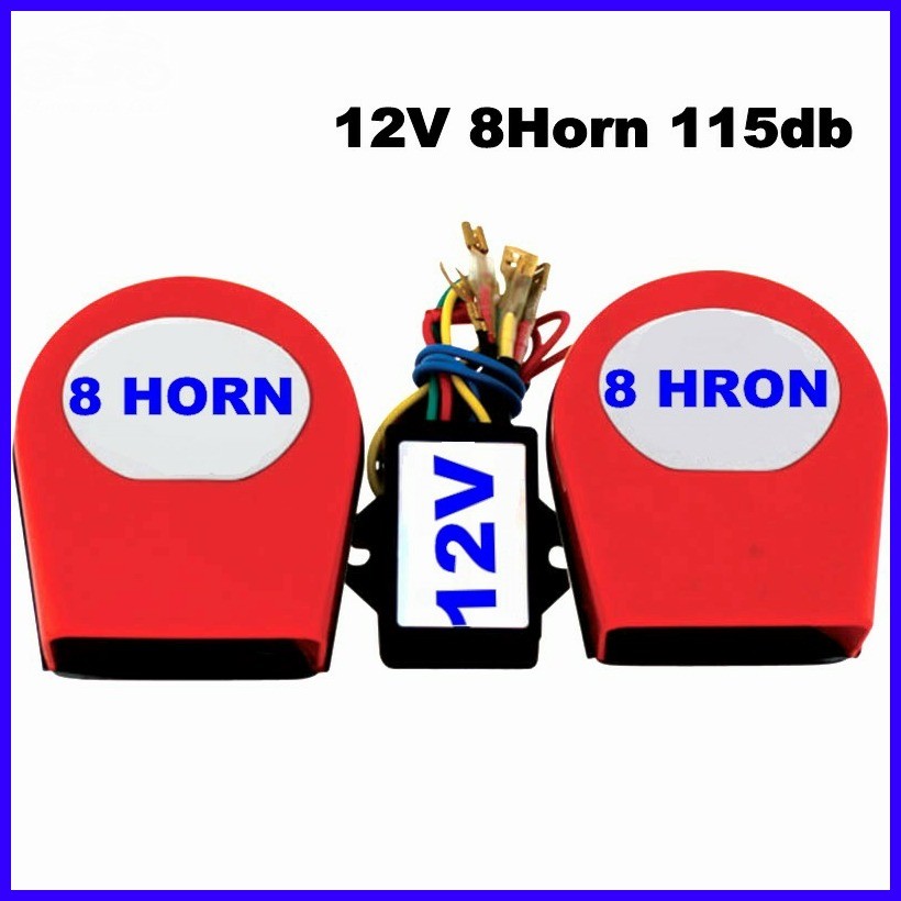 12V 115dB Electric Music Car Horn Claxonmagic 8 Car Sounds Truck ...