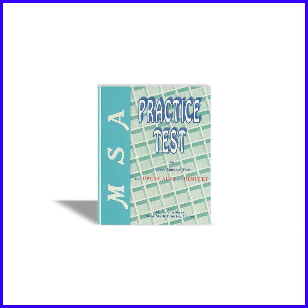 MSA Practice Test for College Entrance Test (Authentic / Brand New ...
