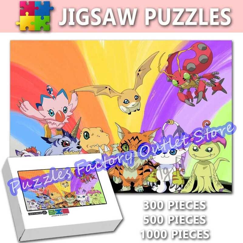 Puzzles Jigsaw Digimon Adventure Japanese Cartoon Anime Digital Monster ...