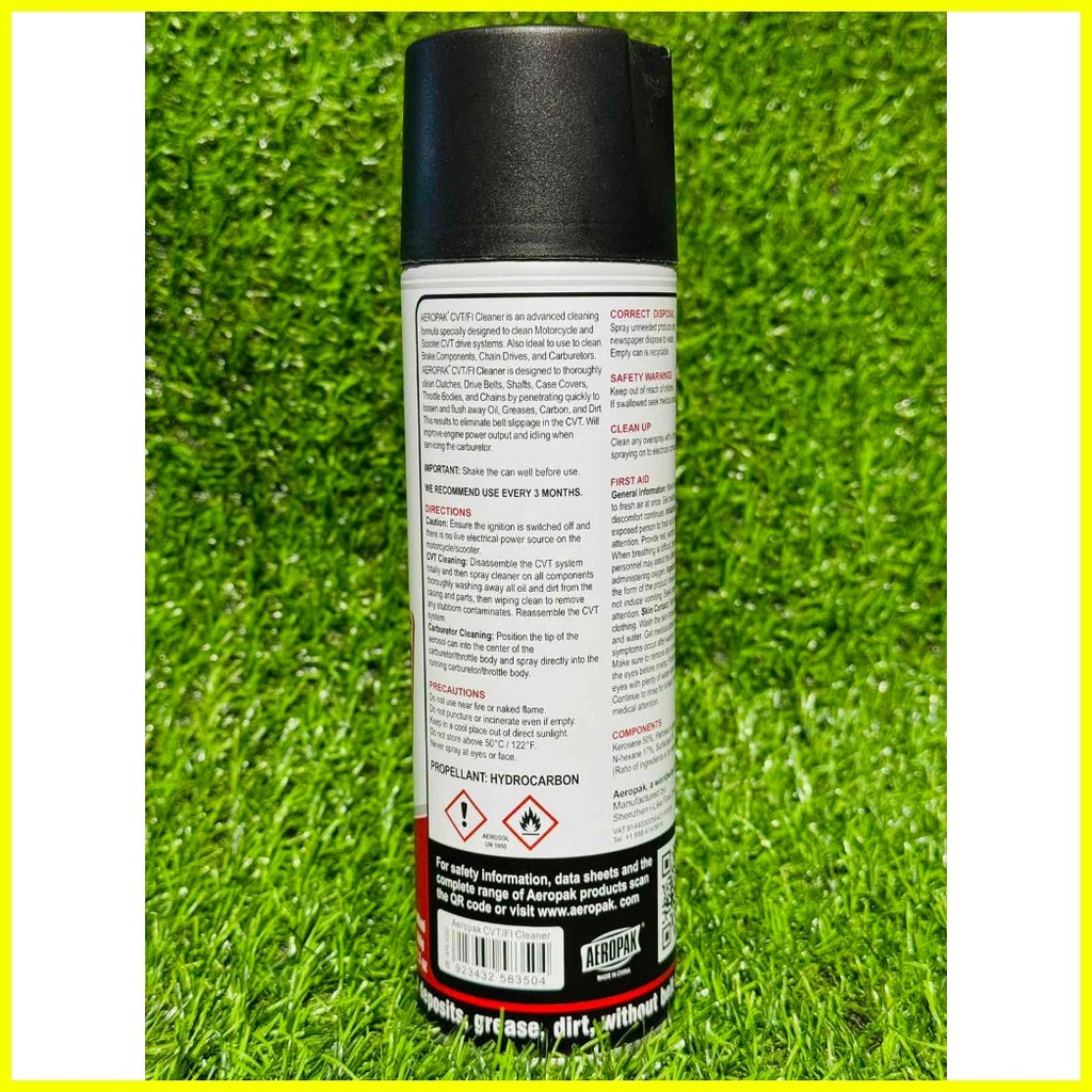 AEROPAK CVT/FI CLEANER Advanced Cleaning Fast Acting Fi, Throttle Body ...