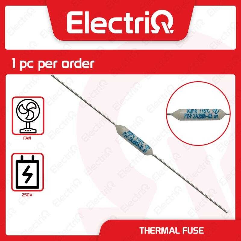Electriq Thermal Fuse For Electric Fan Parts 2A Oval F-2A155crnd ...