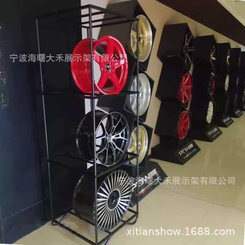 display cabinet, tire steel rim exhibition double-sided car wheel hub ...