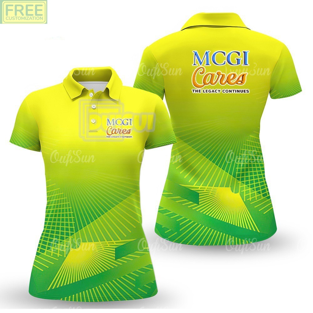 2025 NEW DESIGN MCGI WOMEN'S POLO SHIRT Microfiber Full sublimation ...