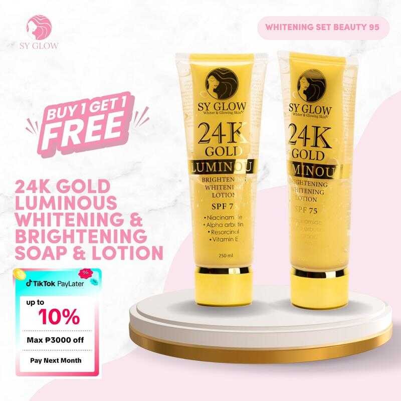 SY Glow Beauty Set 95 - Gold Luminous Lotion SPF 75 Brightening ...