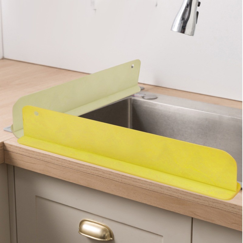 3 Colors Household Silicone Sink Splashproof Baffle Kitchen Dishwashing ...