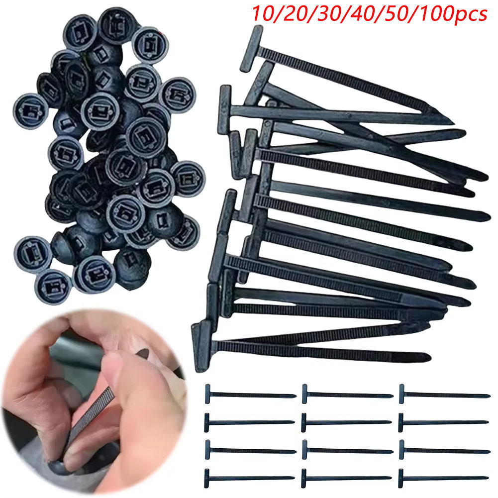 [Local Shipment] 100Pcs Nylon Universal Cable Tie Buckle Heavy Duty ...