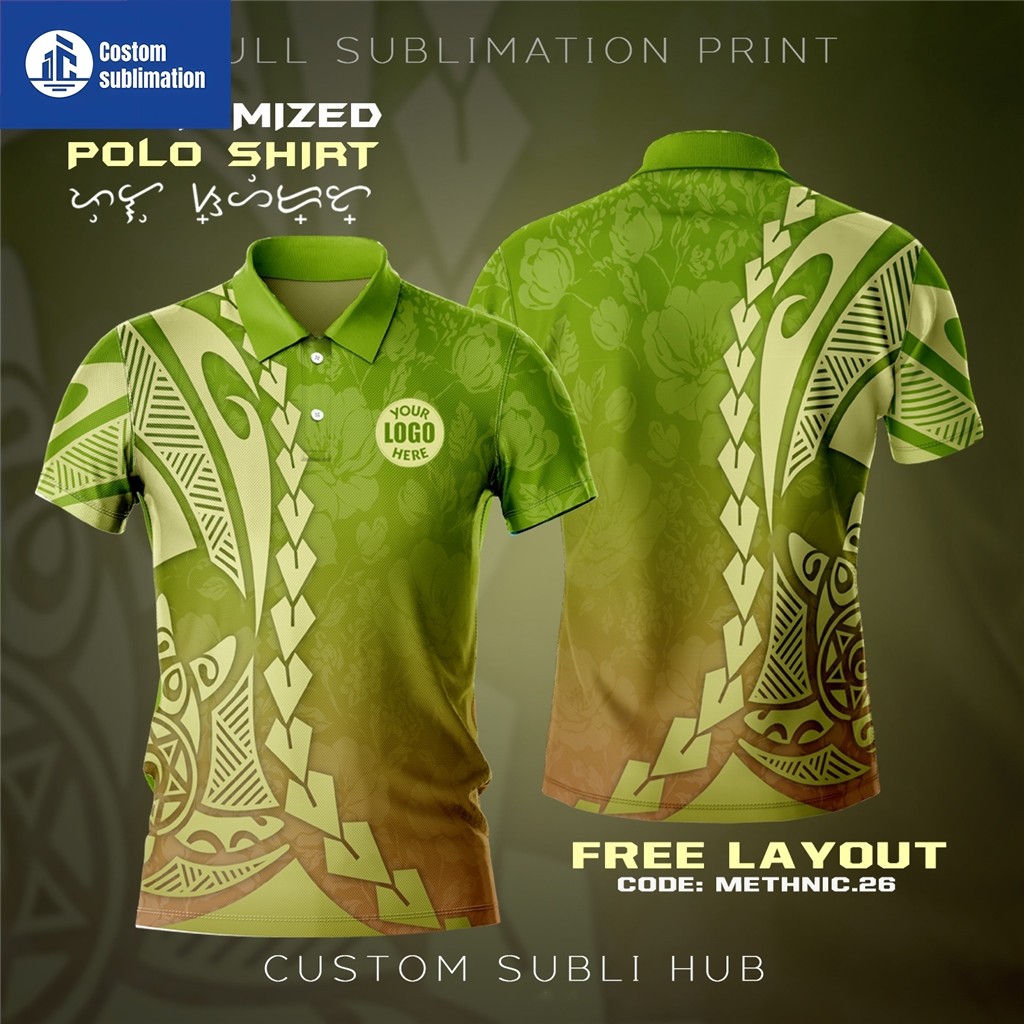 Custom Full Sublimation Polo Shirt Quick drying men's and women's polo ...