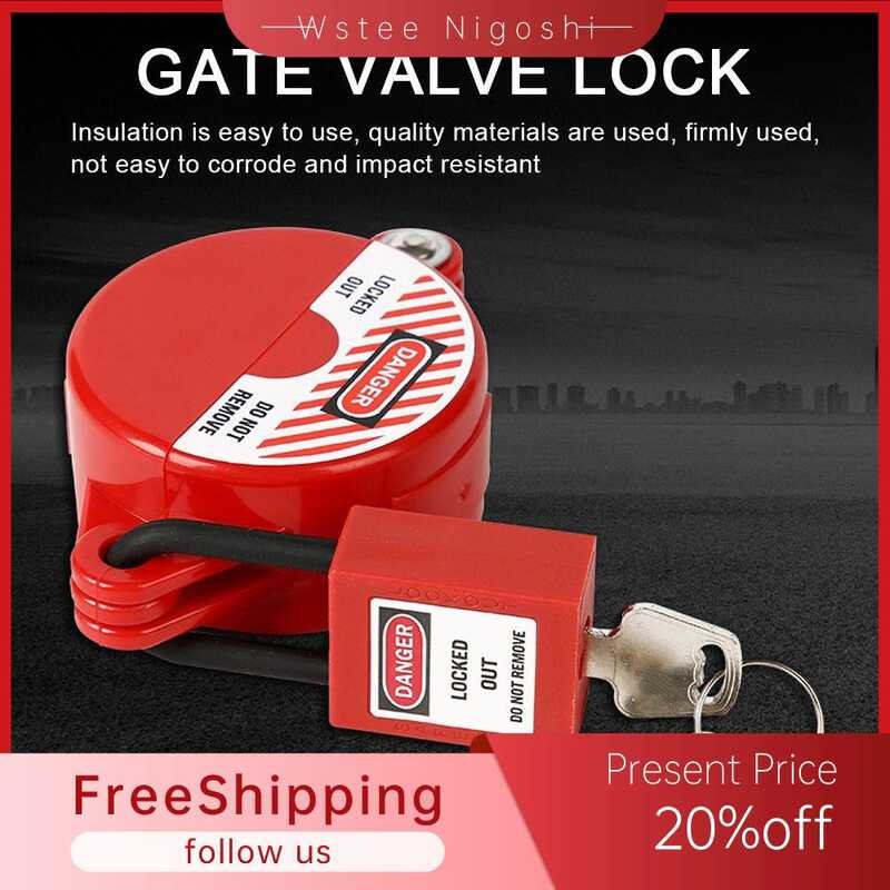 WSTEE NIGOSHI Safety Locks Lockout Tank Gas Gate Rotating 1-2.5 Inch ...