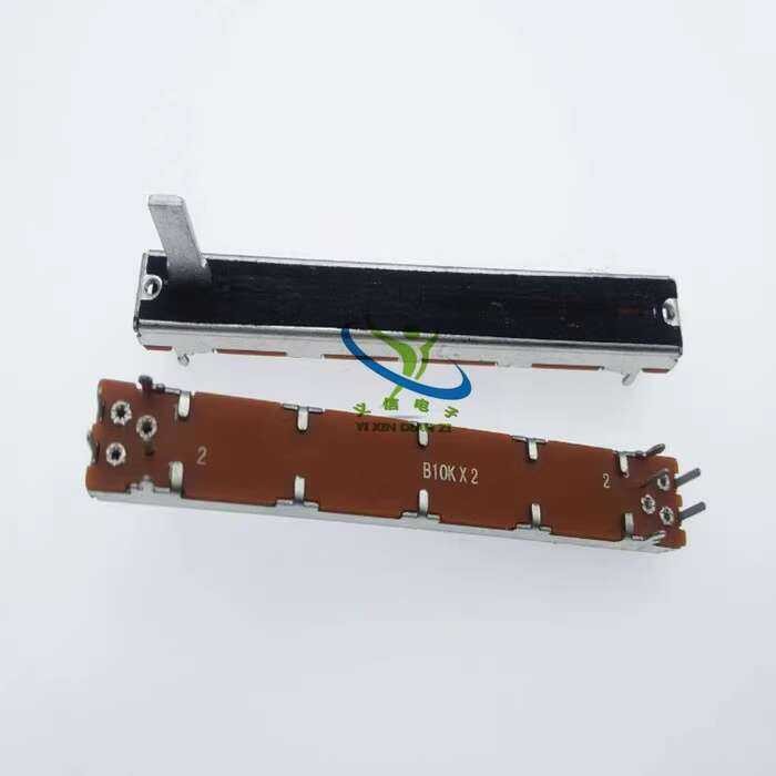 Channel Dual B10k 75Mm Linear Potentiometer Dimmer Mixer Fader ...