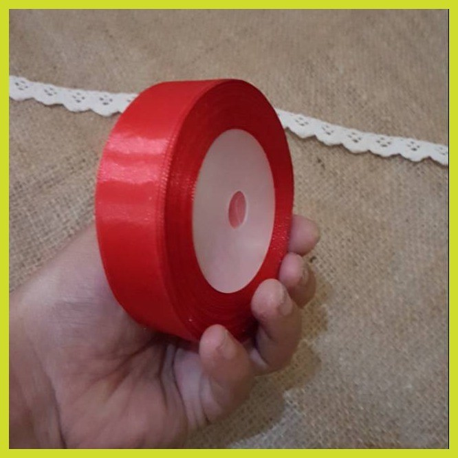 ∥ MERAH Red Ribbon BOUQUET Ribbon 1 inch Size ±2-2.5cm | Shopee Philippines