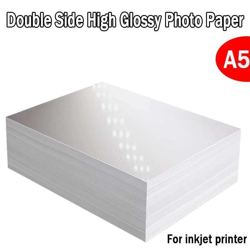 A5 Double Side Coated High Glossy Photo Paper For Inkjet Printer Menu ...