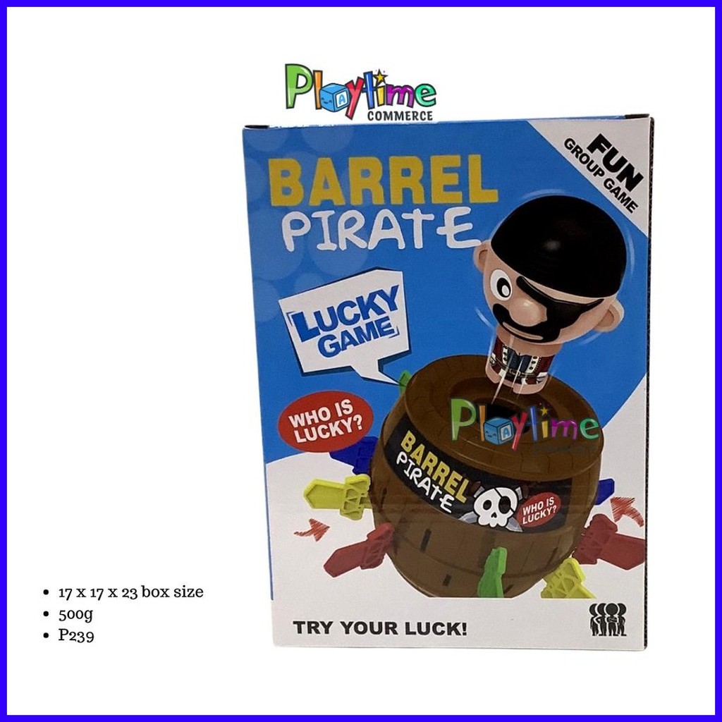 Giant Jumping Pirate Barrel Game of Luck Pop Up Board Game Family Games ...