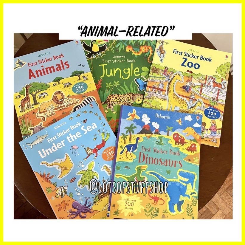 Usborne Sticker Book Childrens books Storybook kids space animals ...