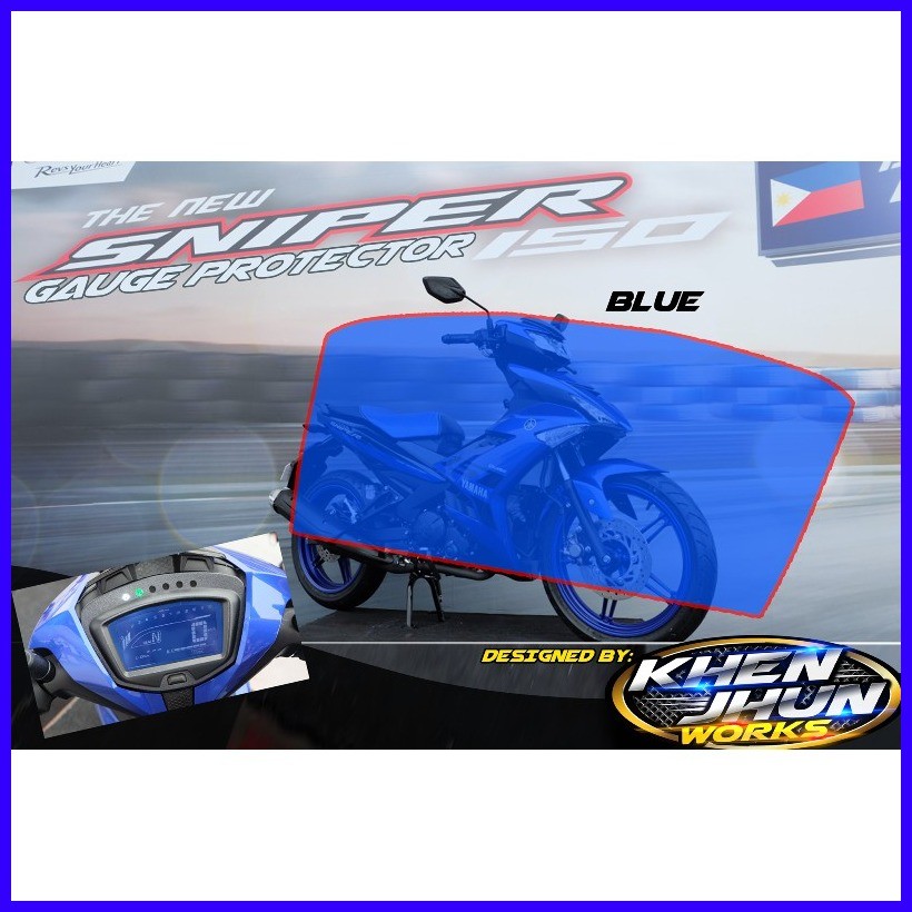 Gauge Protector Sniper 150 2019 Clear BLue | Shopee Philippines