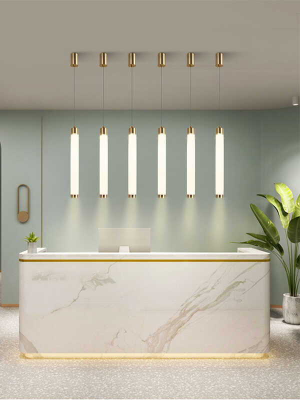 Bar Counter Special Light with Spotlight, Round Cylindrical Pendant ...