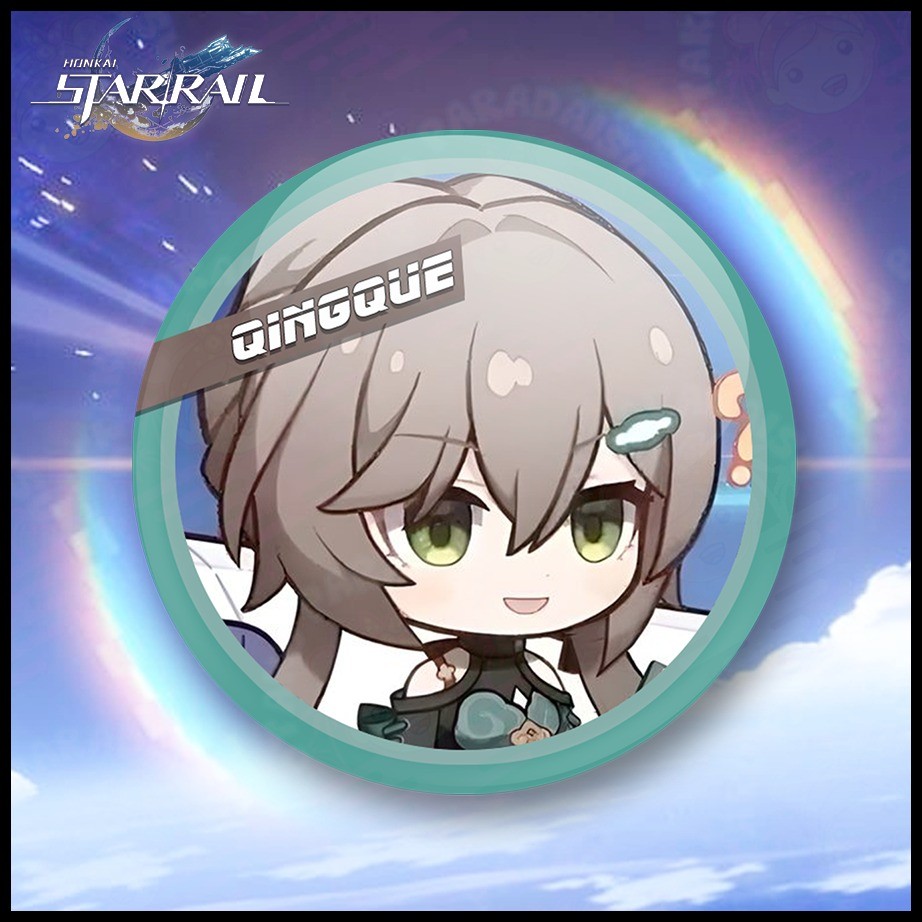 Honkai Star Rail Button Pins / Badge BATCH 2 Chibi Sparkle Blade Welt Qingque Gepard Fu Xuan ...