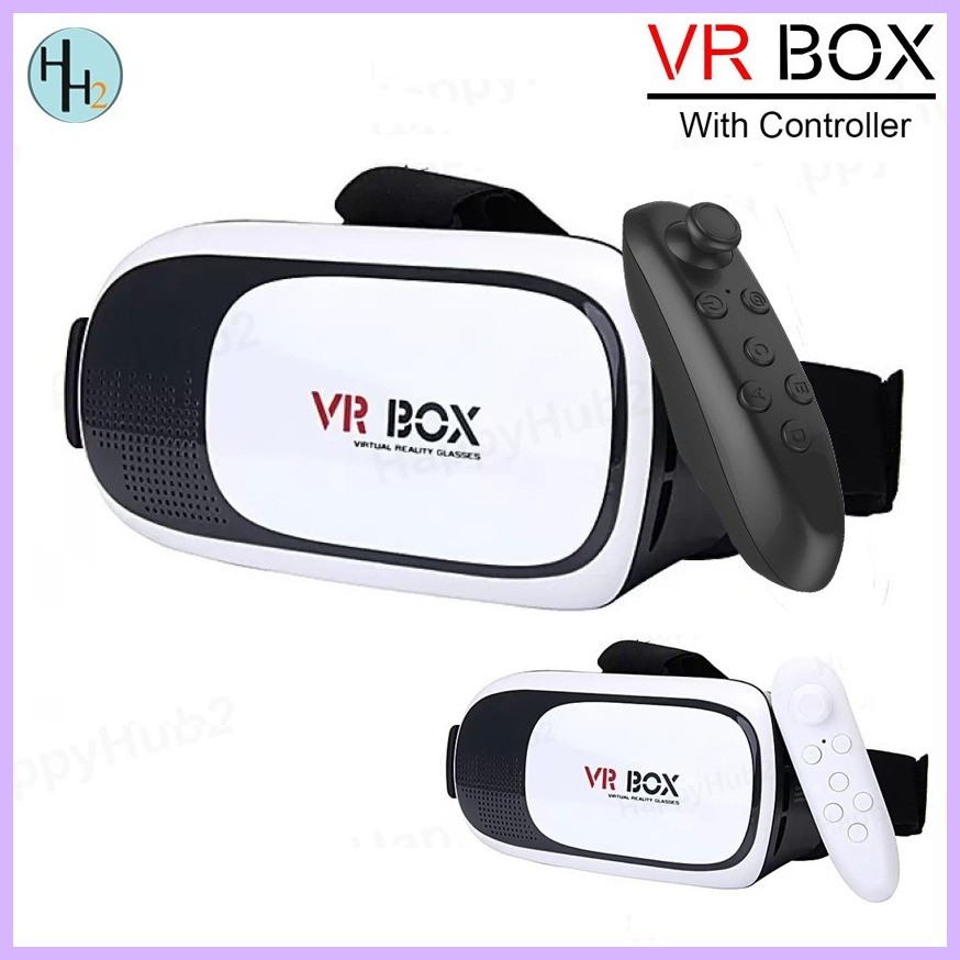 VR Box II 2.0 3D Virtual Reality with FREE VR Controller | Shopee ...