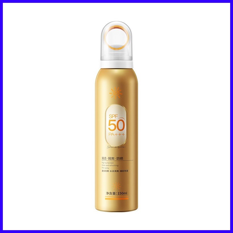 SPF50+ Waterproof UV Protection High Power Sunscreen Spray Prevent skin ...