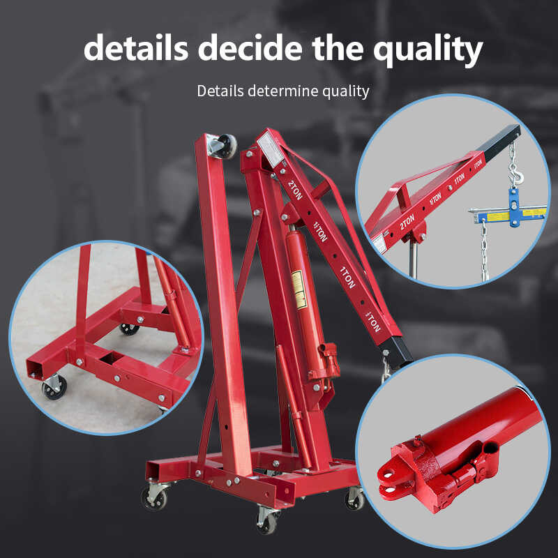 Hydraulic 2T Folding Engine Crane / Hoist Hydraulic Crane 2ton, lifting ...