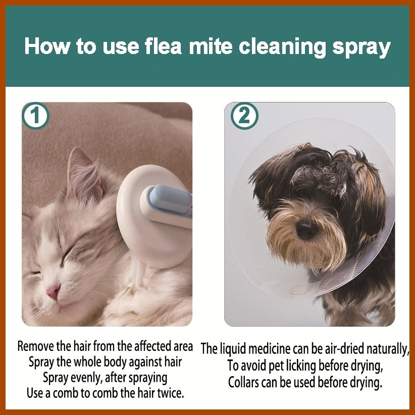 SENLOVE Anti Flea And Tick For Dogs Spray Pet Garapata Remover Killer ...