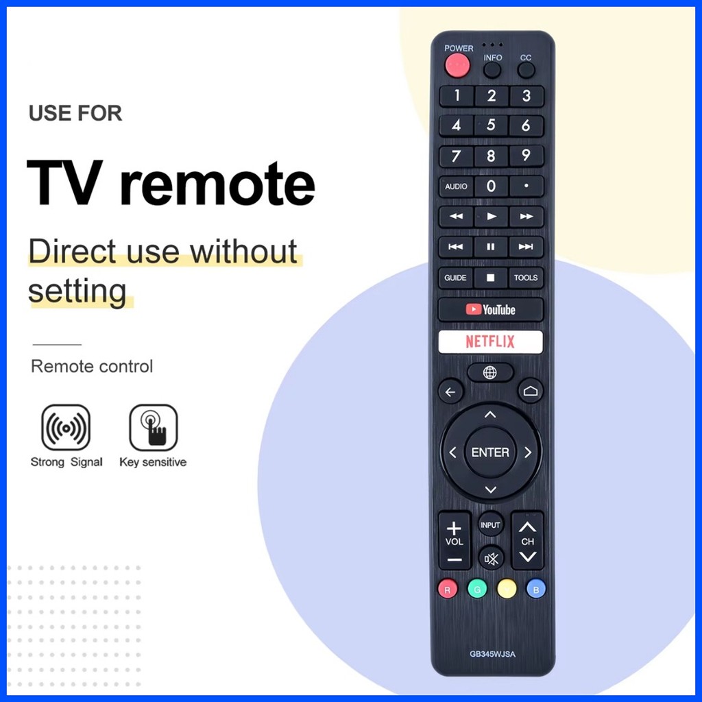 GB345WJSA Controllers For Sharp Smart TV Remote Control With Netflix ...