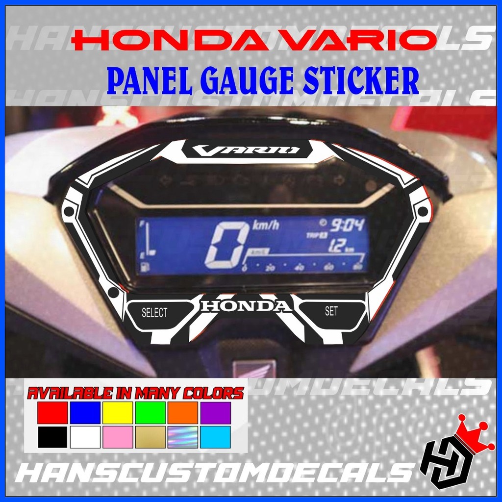 Honda Click Panel Gauge Outer Sticker Vario Design | Shopee Philippines