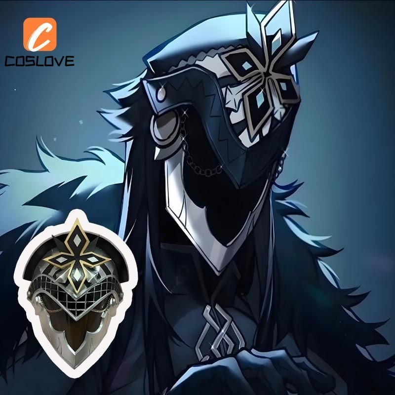 Anime Game Genshin Impact Fatui Cosplay Mask Headgear Full Head ...