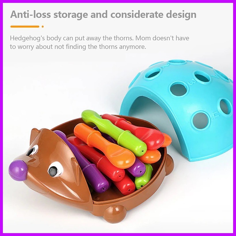 Spike Fine Motor Educational Hedgehog Game Montessori Sensory Learning ...