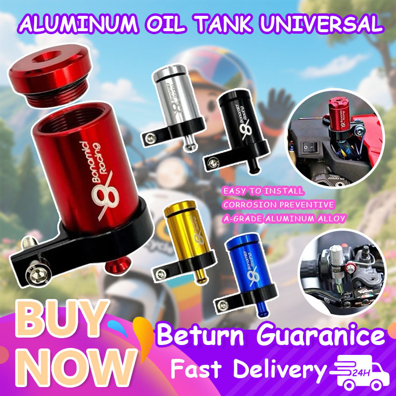 CNC Aluminum Oil Tank Universal Motorcycles Racing Oil Tank Racing Oil ...