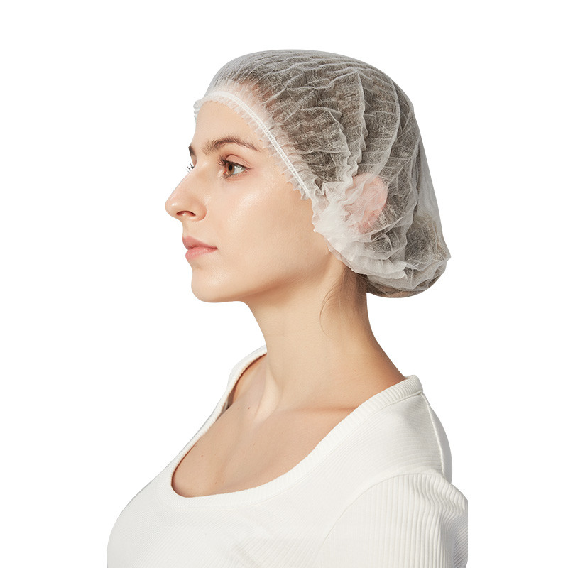 100Pcs Disposable Hair Nets 21 Inches Bulk Bouffant Caps Non-Woven ...
