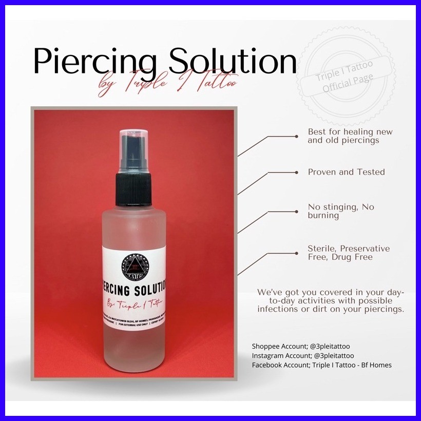 Piercing Solution Piercing Aftercare 60 mL | Shopee Philippines