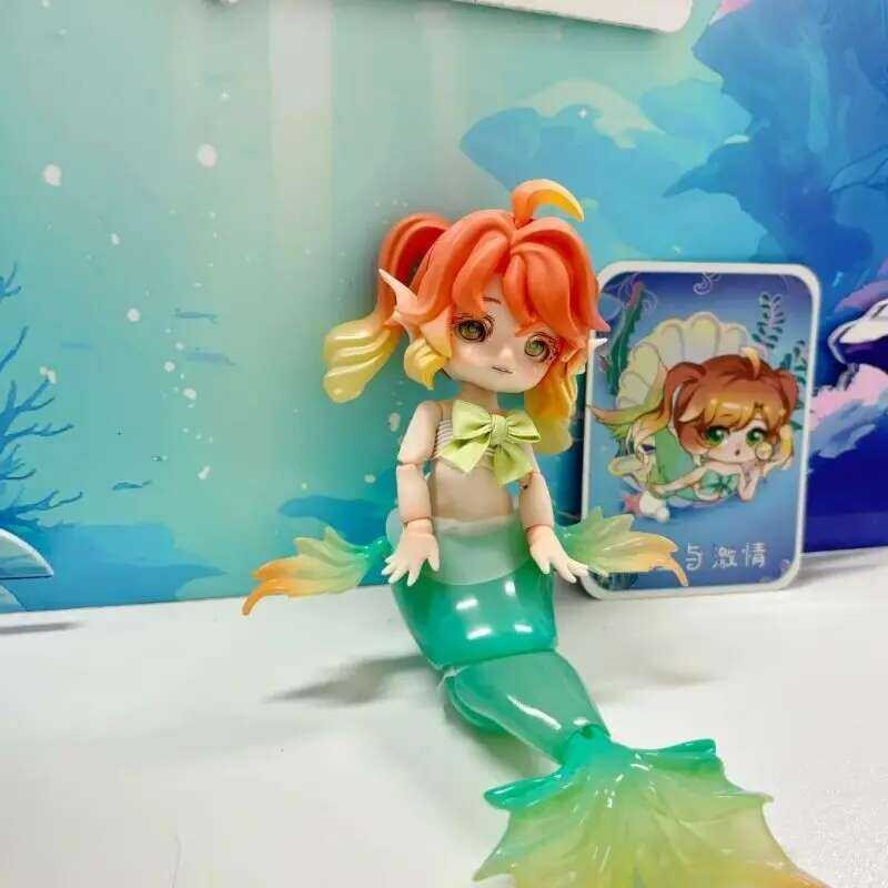 Figure Action Mermaid Chu Chu Bjd Blind Box 1/12 Bjd Dolls Mermaid ...