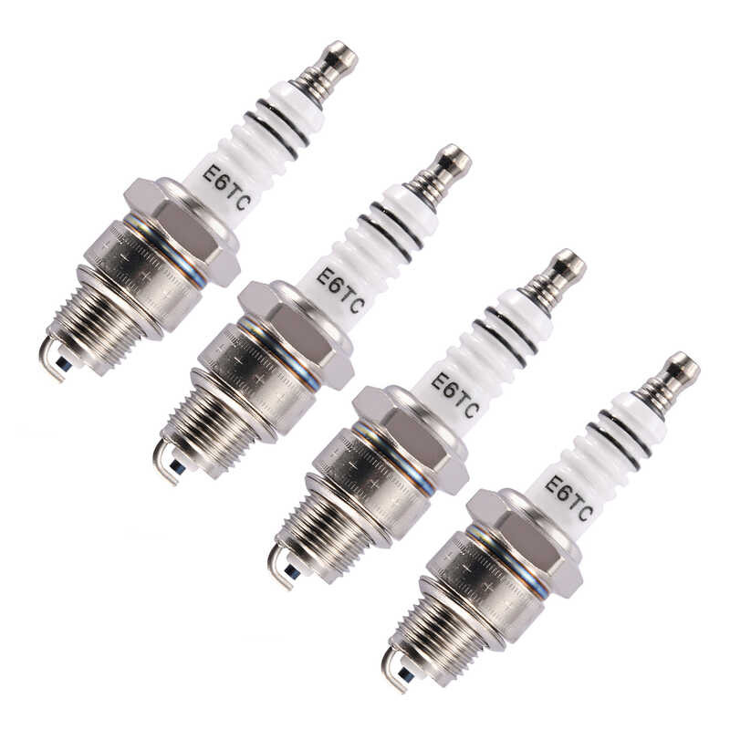Spark 4 Plugs Set White Model E6tc Spark Plugs Replacement For ...