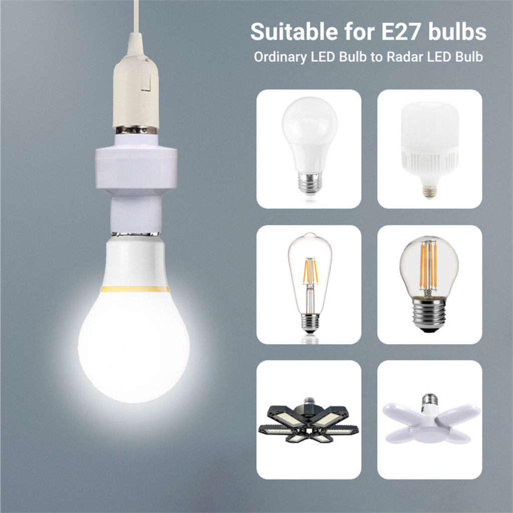 E27 Human Sensing Lamp Holder Automatic Switch Lamp Holder With Radar ...