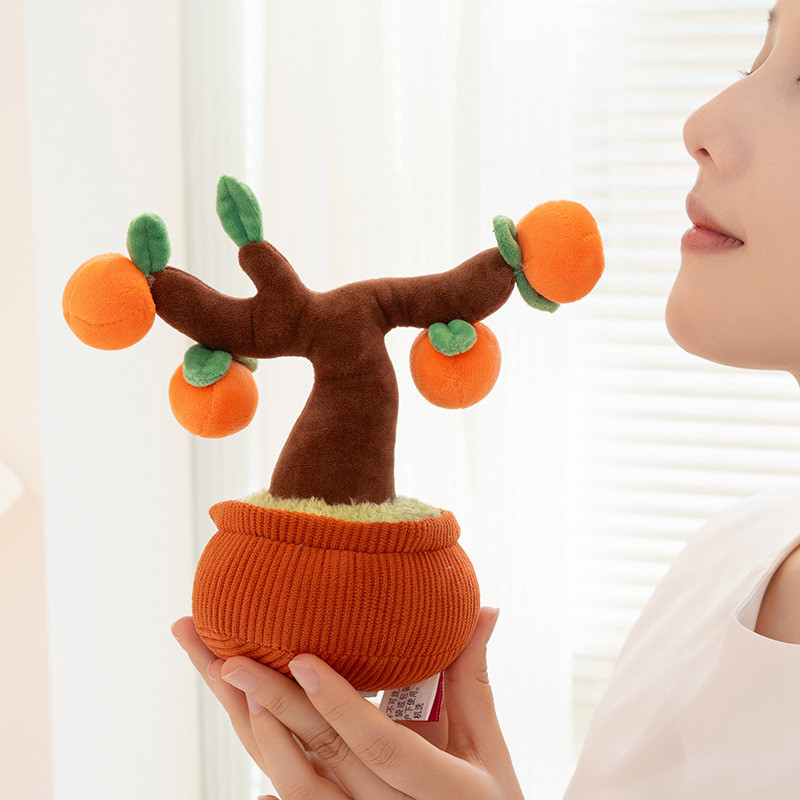Faux Plant Plush Toy With Short Pile Material For Home Office Room Kids ...