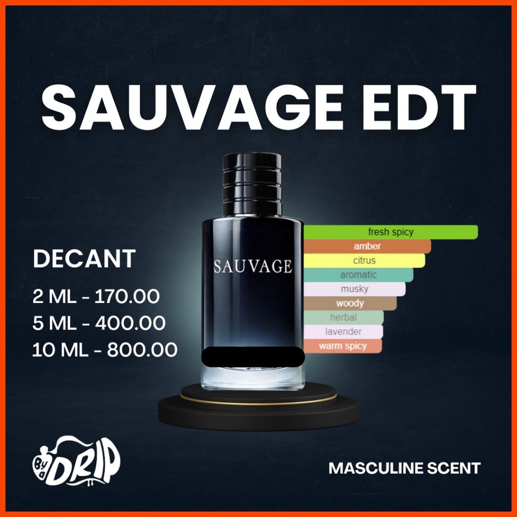 ♒ Sauvage EDT/ EDP/Parfum Elixir 2ml 5ml 10ml Decant | For Him | By a ...
