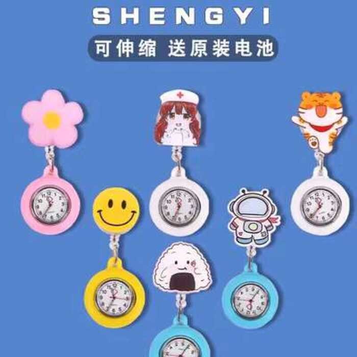 Cartoon Luminous for Female Students, Nurse Pendant Smiley Face Chest ...