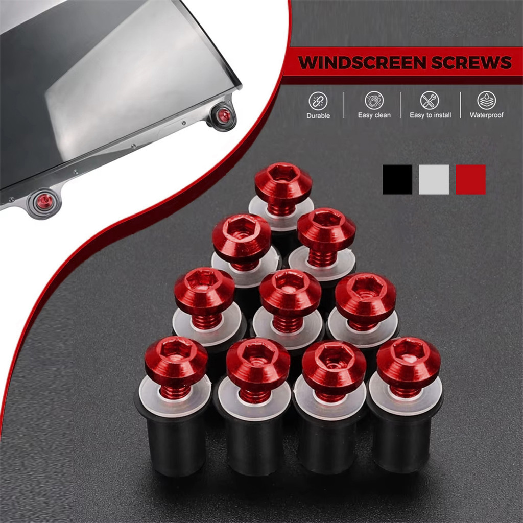 Motorcycle Windscreen Windshield Fairing Bolt Screw Kit Well Nuts M5 ...
