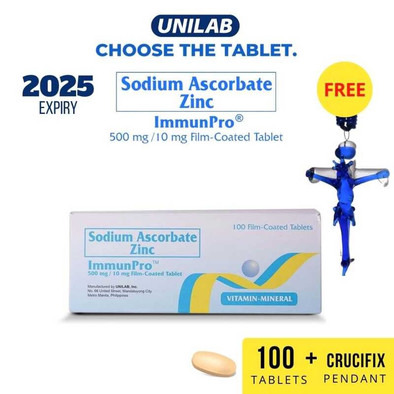Immuno Pro With Zinc Vitamins 100 Tablets / 32 Free Crucifix 373 ...