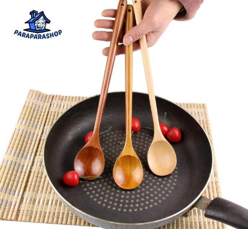 33Cm Japanese-Style Long Handle Wooden Spoon Hot Pot Stirring Rod ...