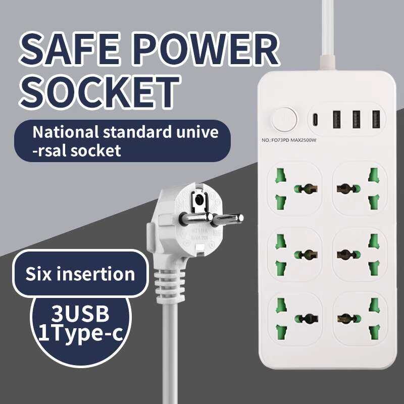 European Standard American British Plug Power Strip with Socket ...