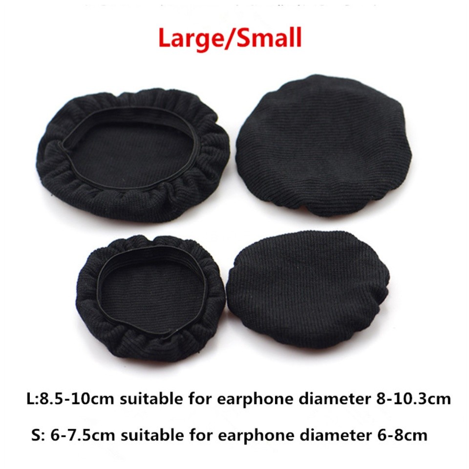 Stretchable Fabric Headphone Covers Washable Earcup Dustproof Fit Most ...