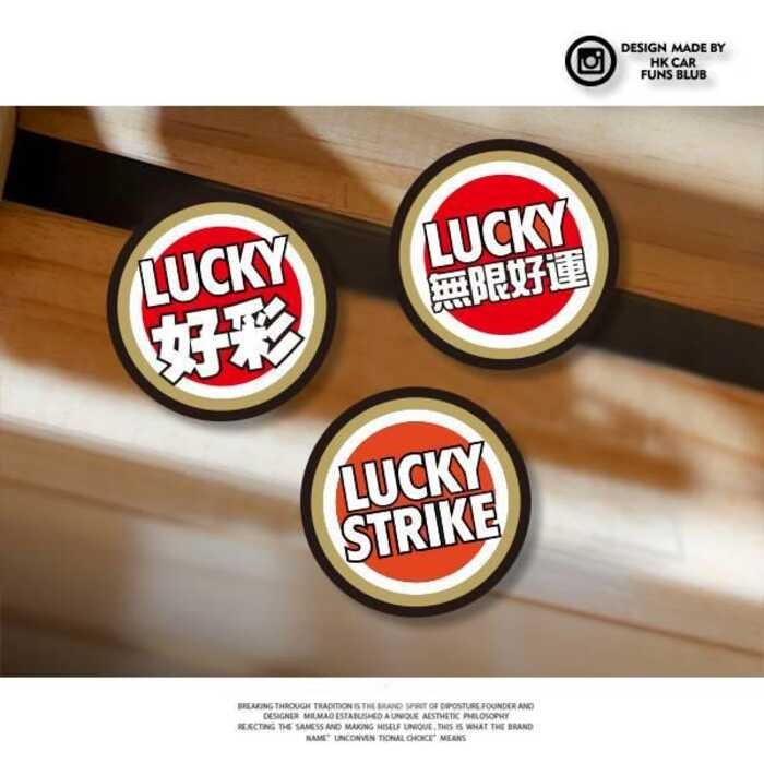 Personalized Good Luck Text Reflective Car Fuel Tank Cap Modification ...